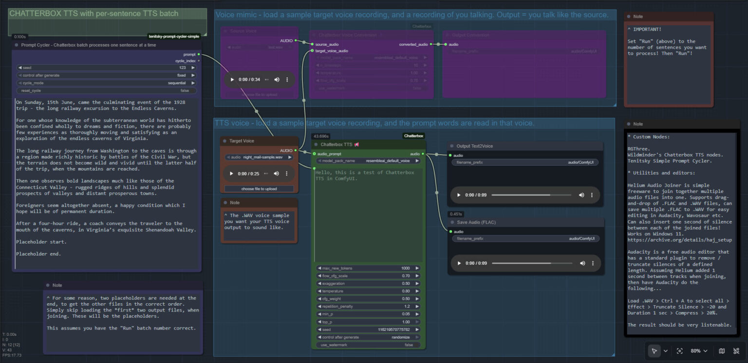 Chatterbox batch in ComfyUI, final workflow – MyClone Poser and Daz ...